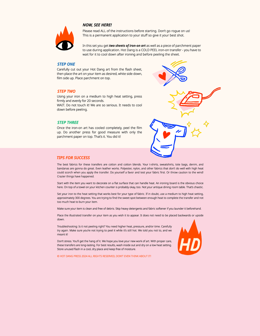 Instructions – Hot Dang