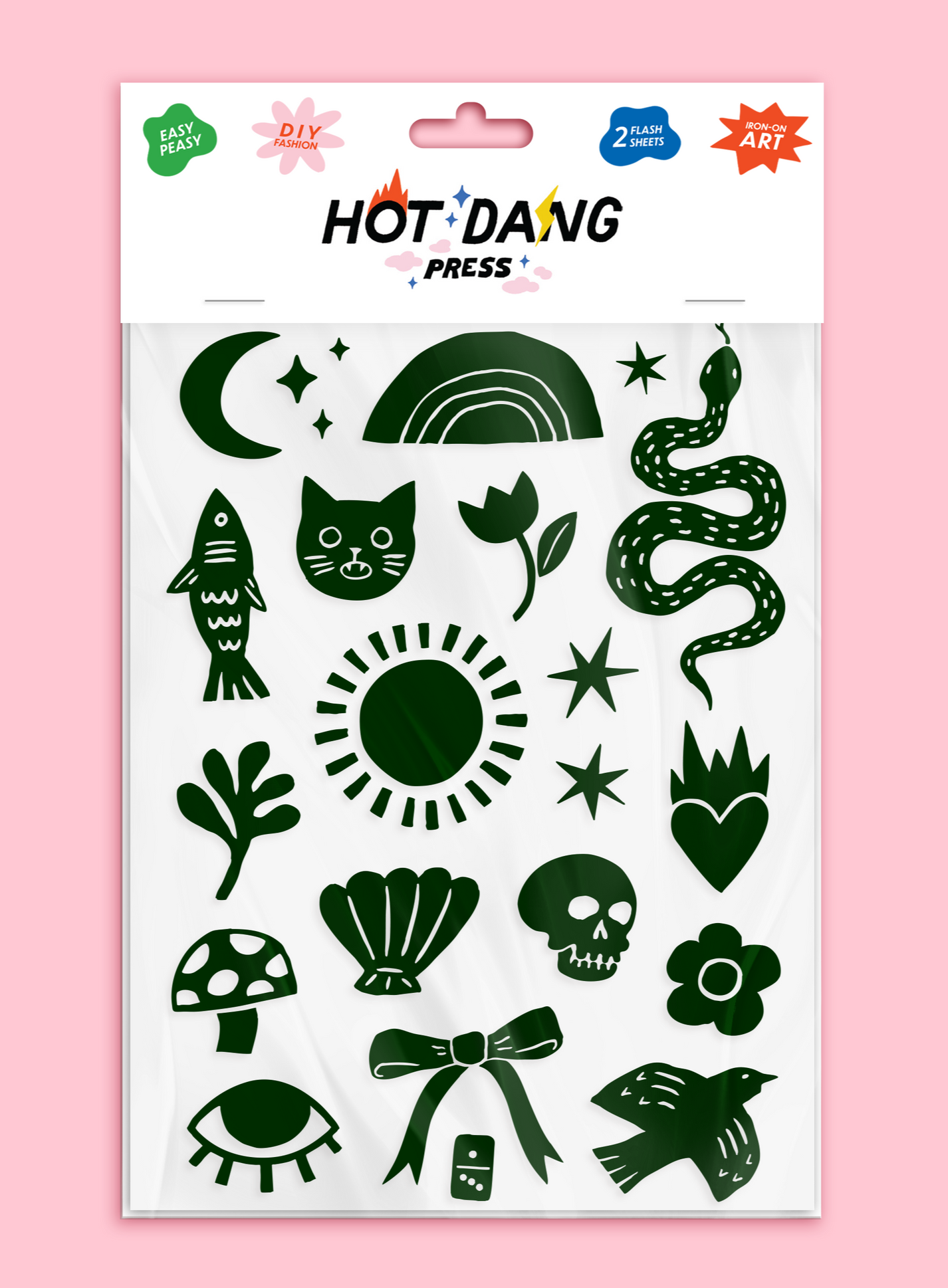 Linocut Sheet Set Black – Hot Dang
